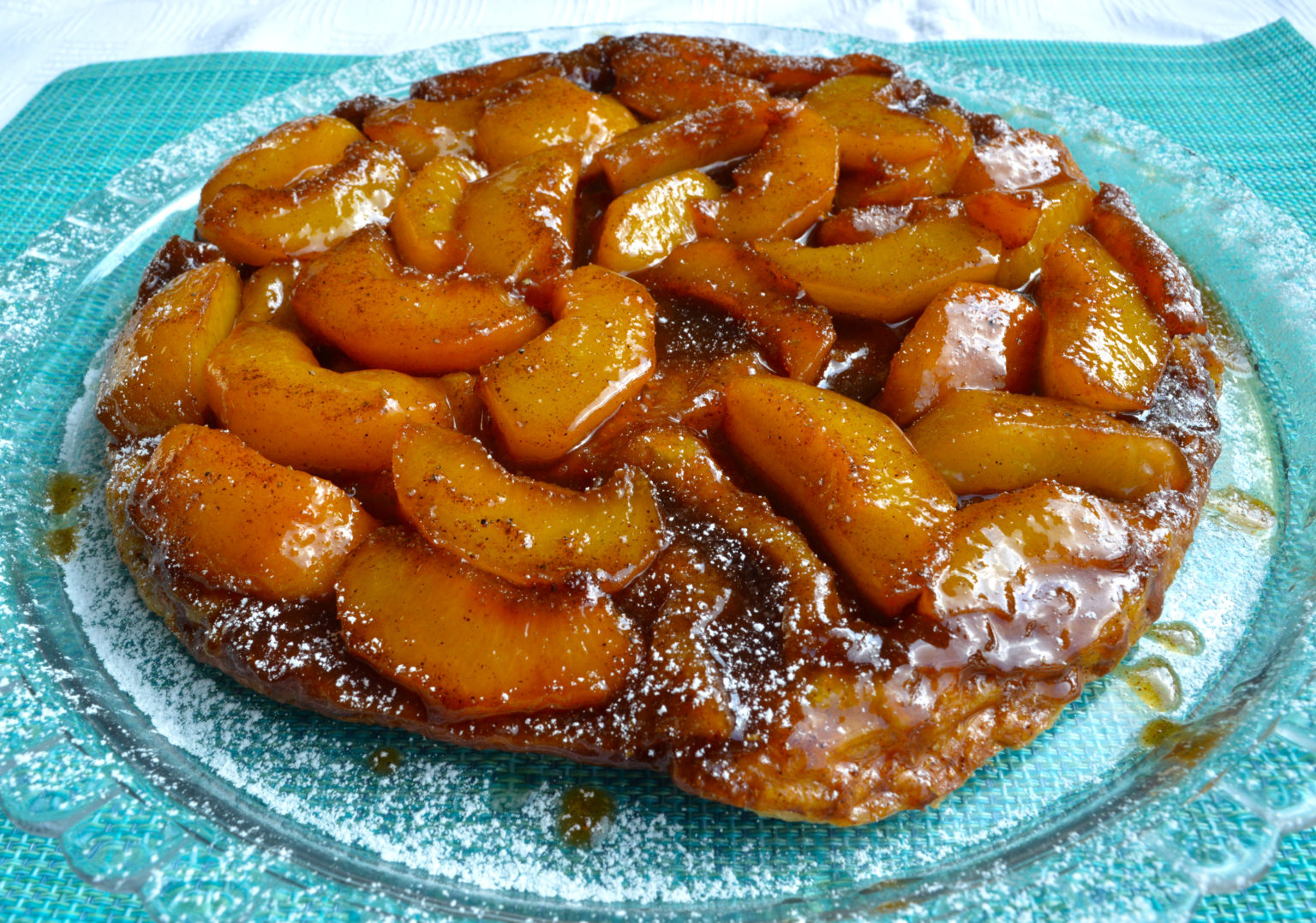Tarte tatin με ροδάκινα - cookingroutes